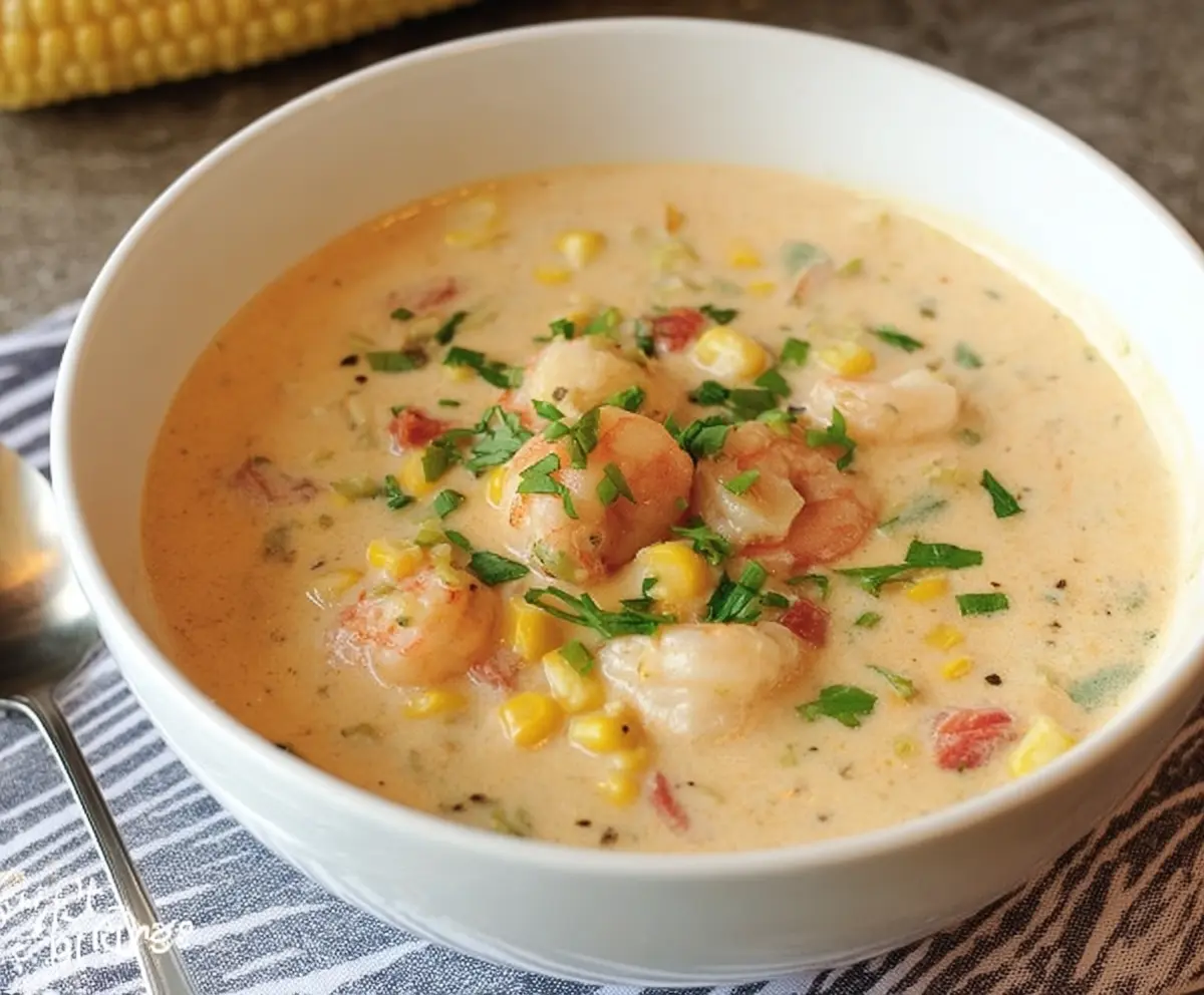Creamy Shrimp and Corn Soup Recipe | Delicious & Easy