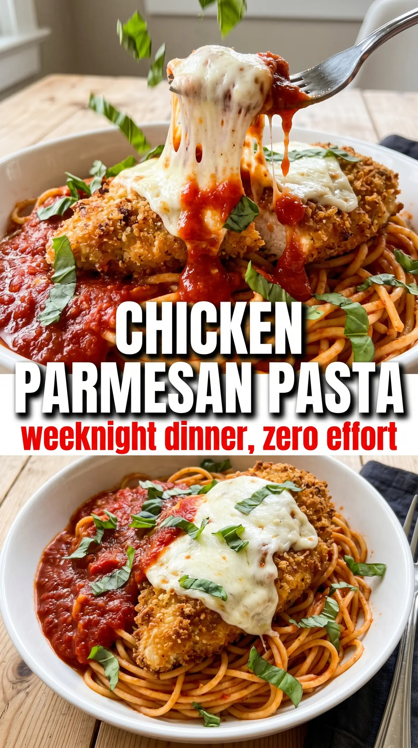 Chicken Parmesan Pasta | One-Pan Baked Penne
